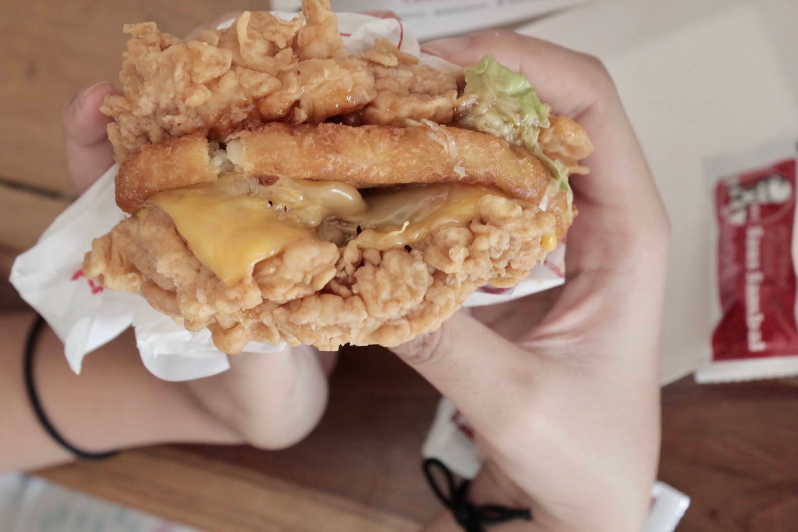 New Menu!! KFC Double Down Special with Spicy Lime Sauce ~ a free ...