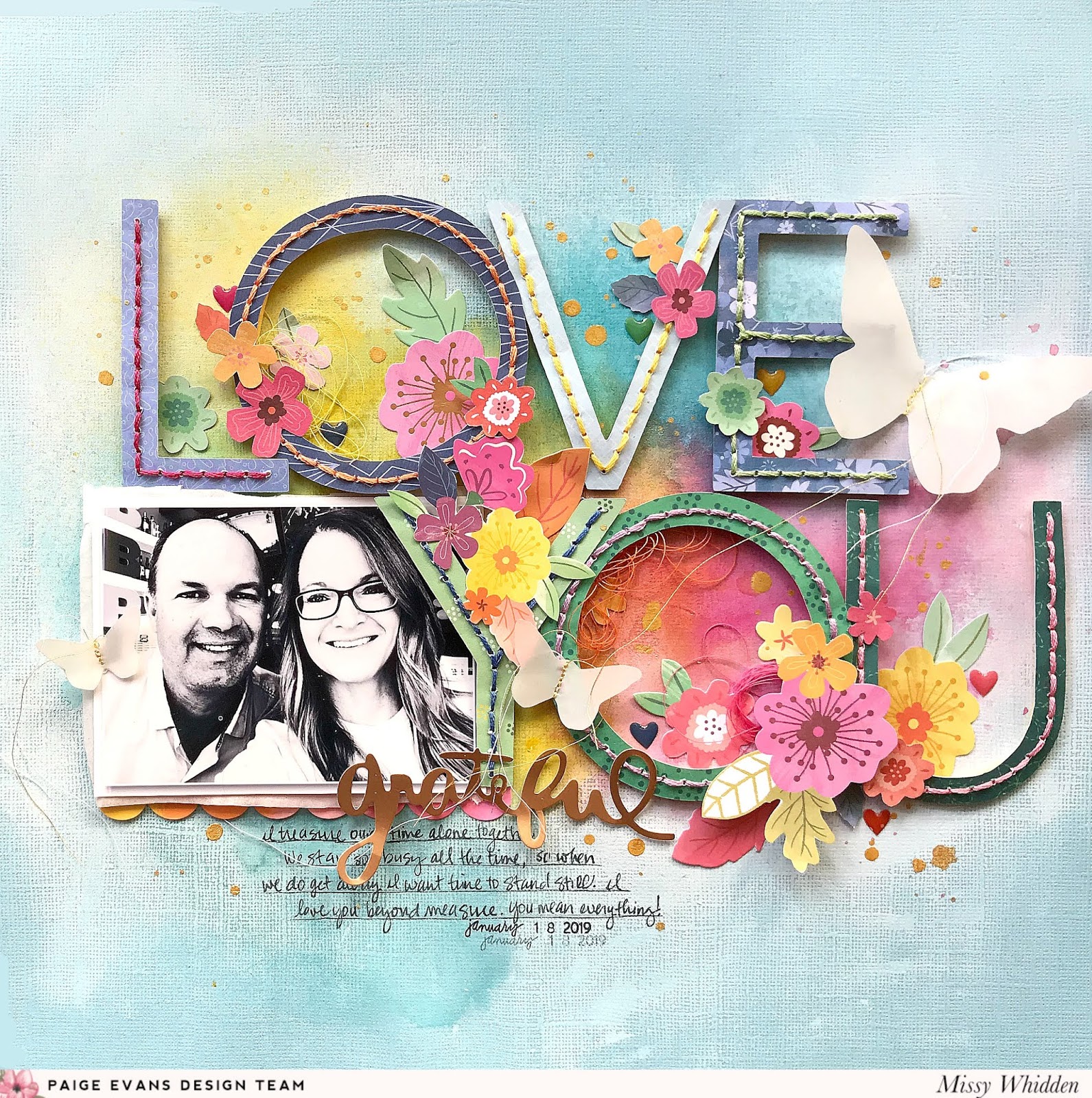 Love You Layout by Missy Whidden | Paige Taylor Evans