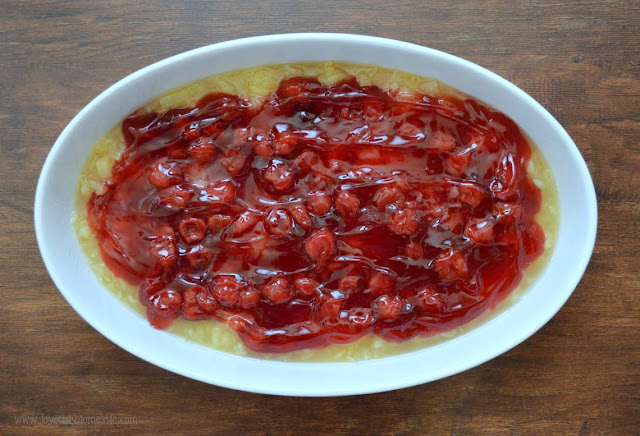 Joyously Domestic: Retro Cherry Pineapple Crunch Dessert