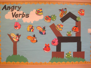 Fresh Sharpened Pencils: Angry Verbs Bulletin Board