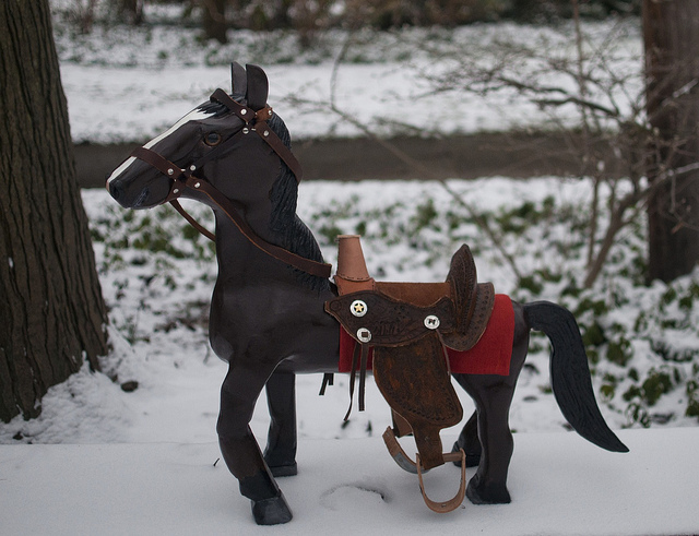 Handmade Christmas Projects: The Wooden Pony and Castle | Sweet Juniper ...
