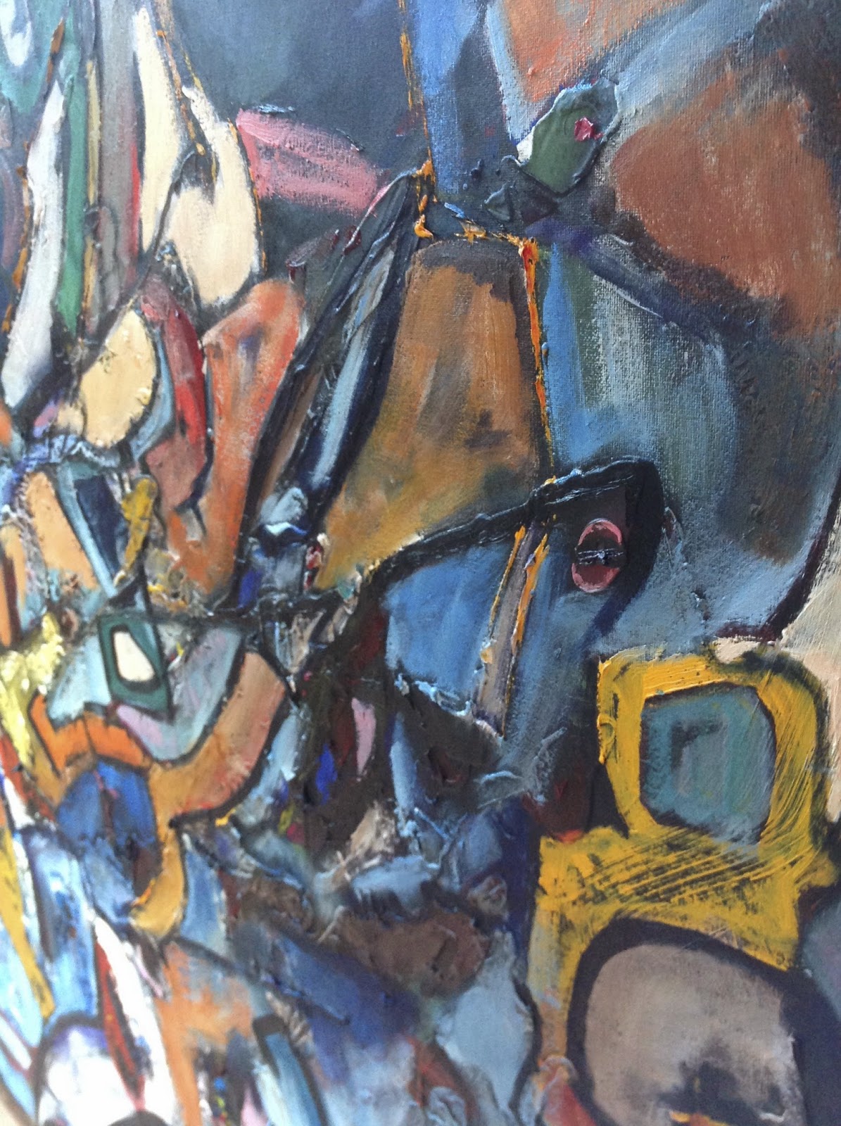 Colours of Intent: A New Abstract Painting 'Entwined in the Forest 2'