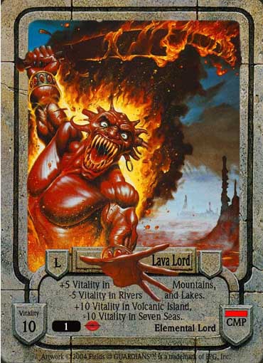 Tanniker Smith's Guardian Page: New Card: Lava Lord (Seven Seas #18)
