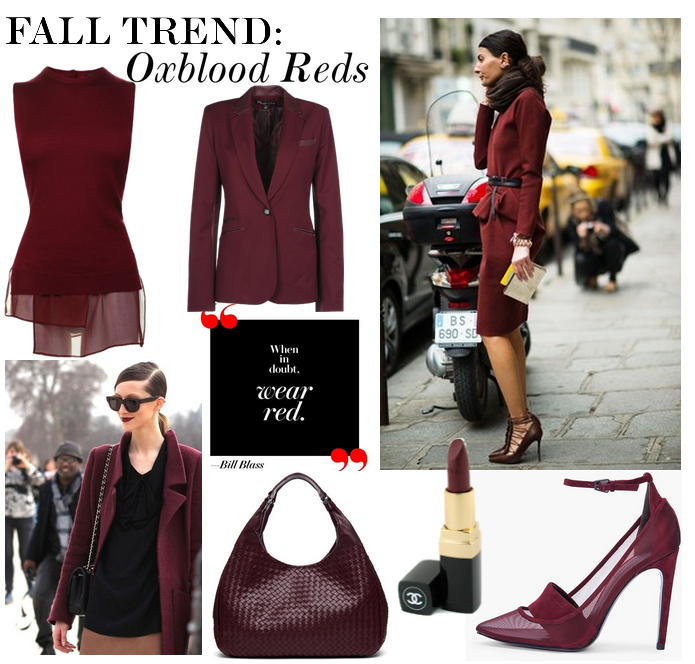 Autumn's Hottest Hue: Oxblood Red ~ The Style Element