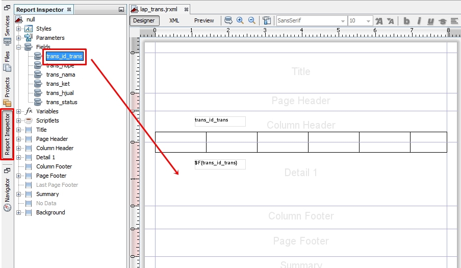 cara membuat laporan pada java Netbeans menggunakan iReport | Silabus Guru
