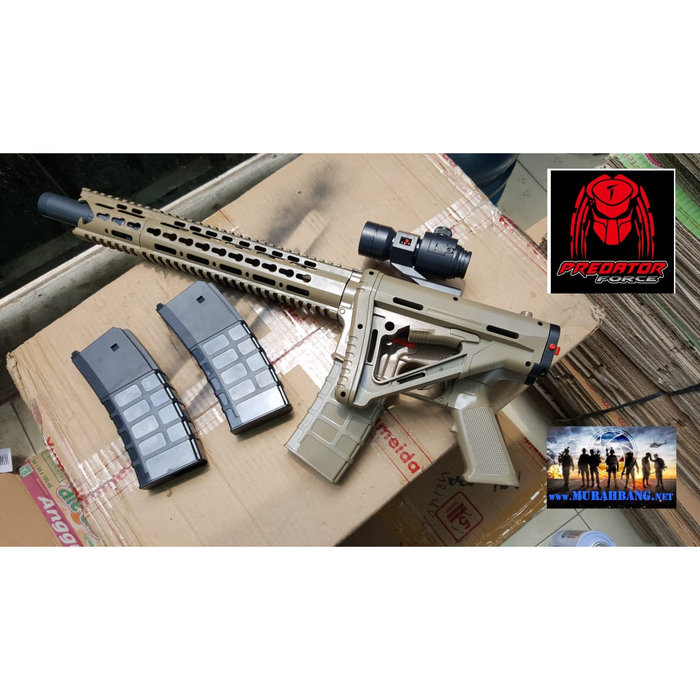jual airsoft gun m4 predator lvoa wirecutter tan