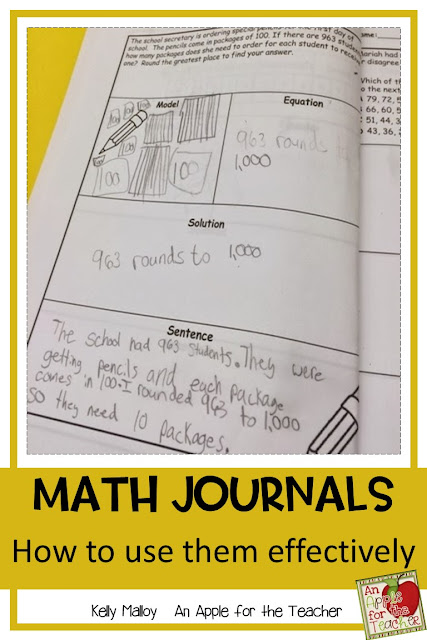 An Apple For The Teacher: Math Journals