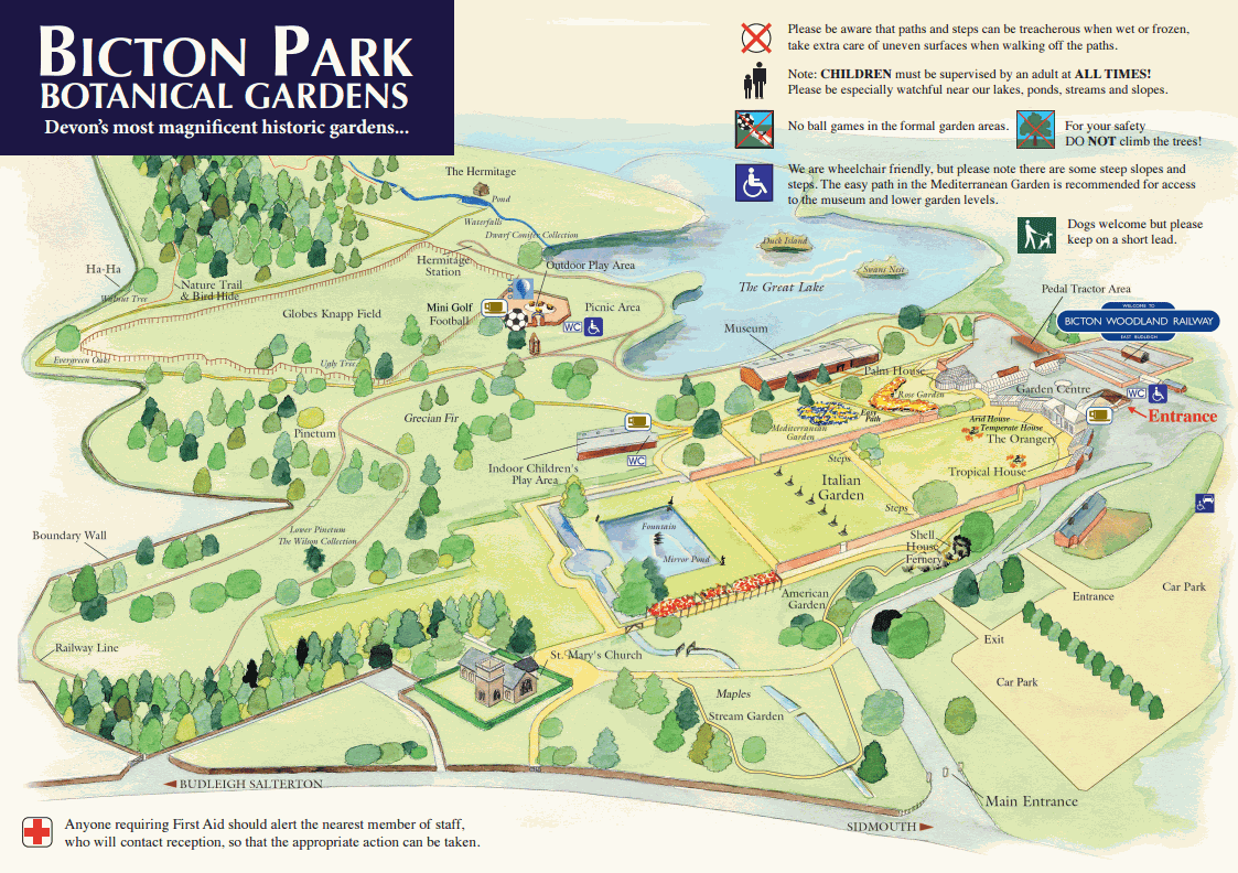 Places to see: Bicton Park Botanical Gardens