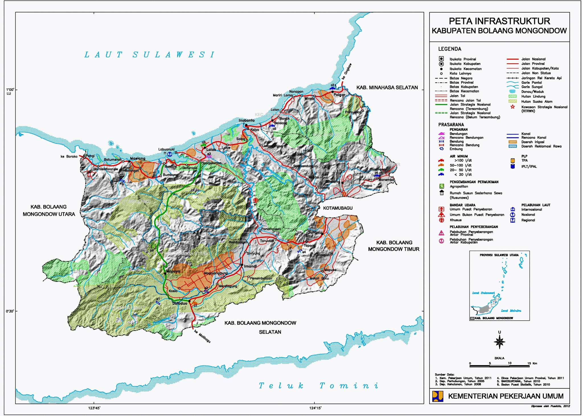 Peta Kabupaten Bolaang Mongondow