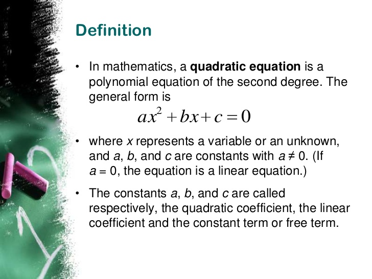 EDUCATION HUB: MCQ QUADRATIC EQUATION EDUCATION HUB: MCQ QUADRATIC EQUATION