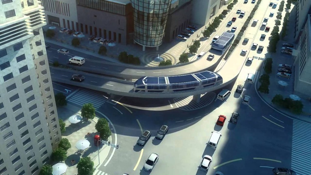 The Human Future: THE FUTURE TRANSPORTATION CONCEPT: STRADDLING BUS (CHINA)