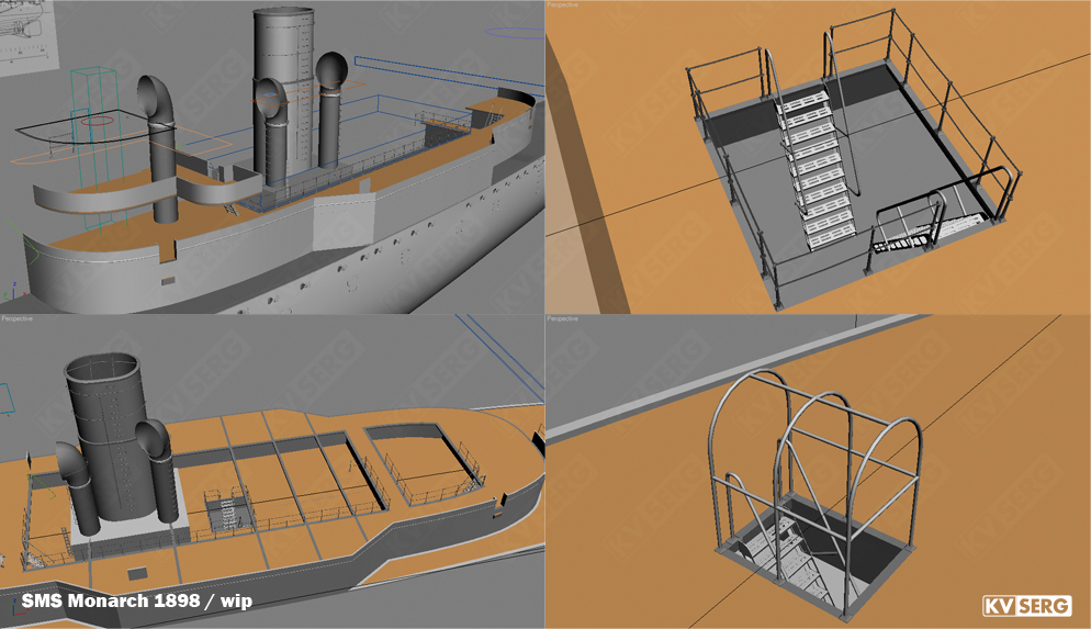 KVSERG ART: Additional images of the model SMS Monarch 1898