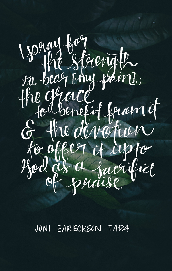 Daily Prayer: prayers of sacrifice