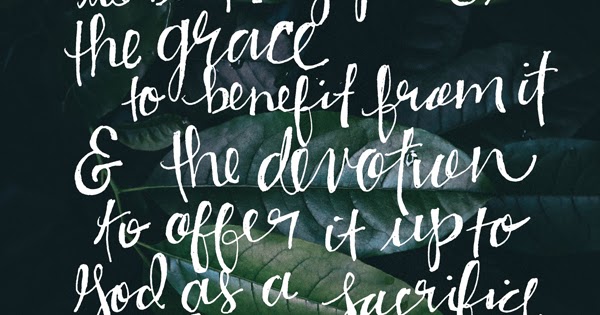 Daily Prayer: prayers of sacrifice