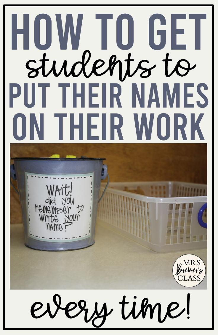 Is Your Name On Your Paper? | Mrs. Bremer's Class