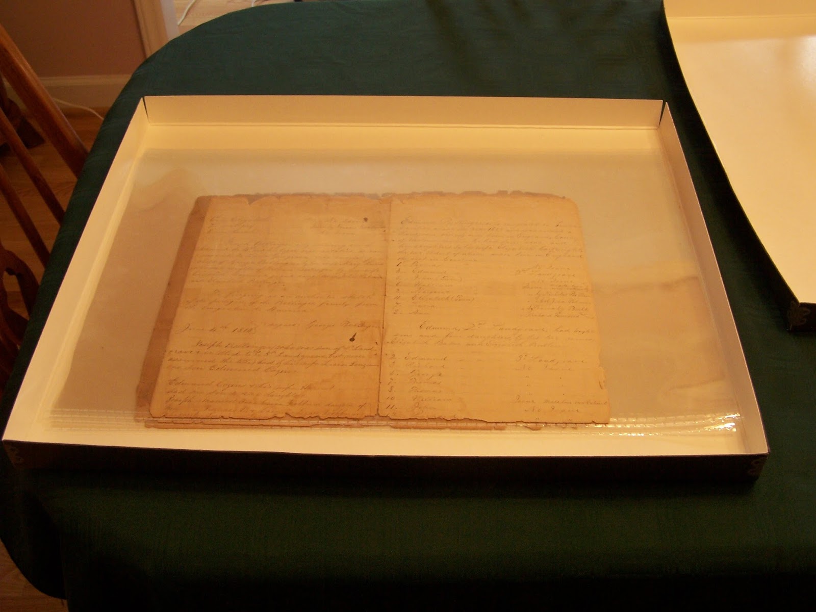 WesPatterson.com: Bellinger Family 1810 Papers