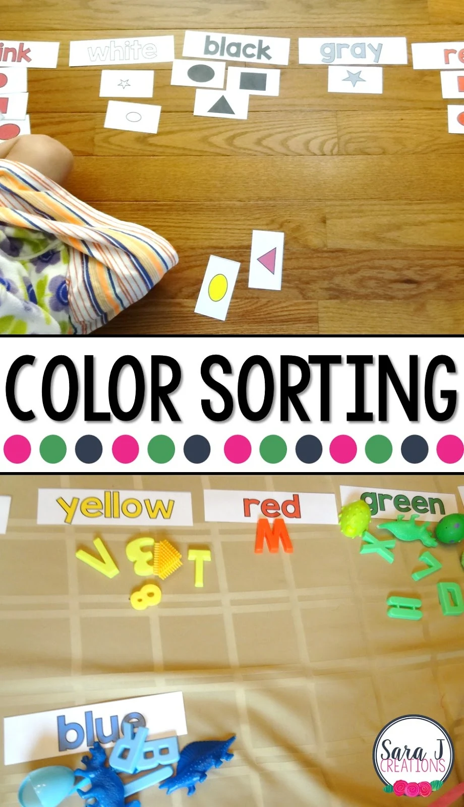 Color and Shape Practice Ideas: Sorting | Sara J Creations