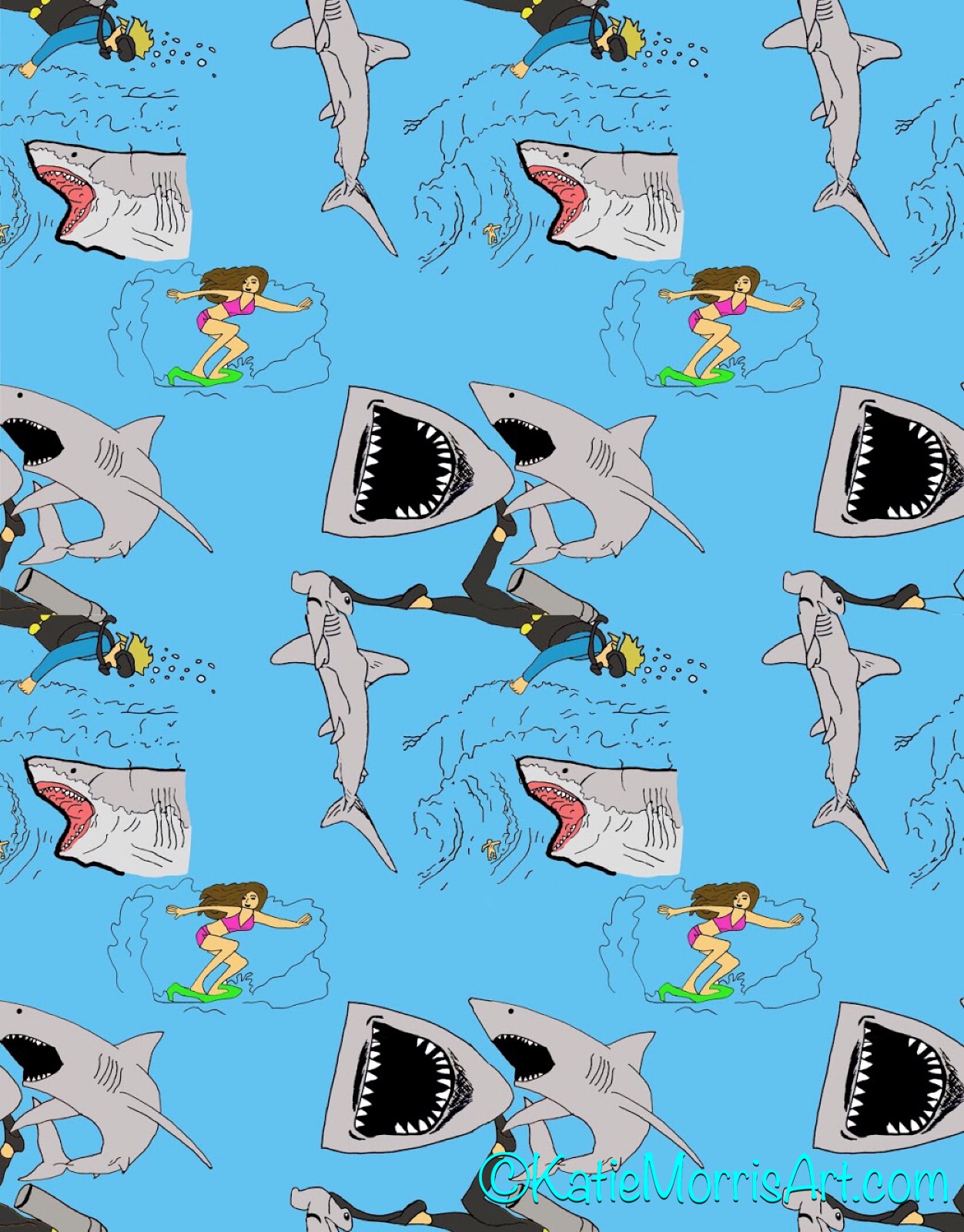 Katie Morris Art: Digital Repeating Patterns