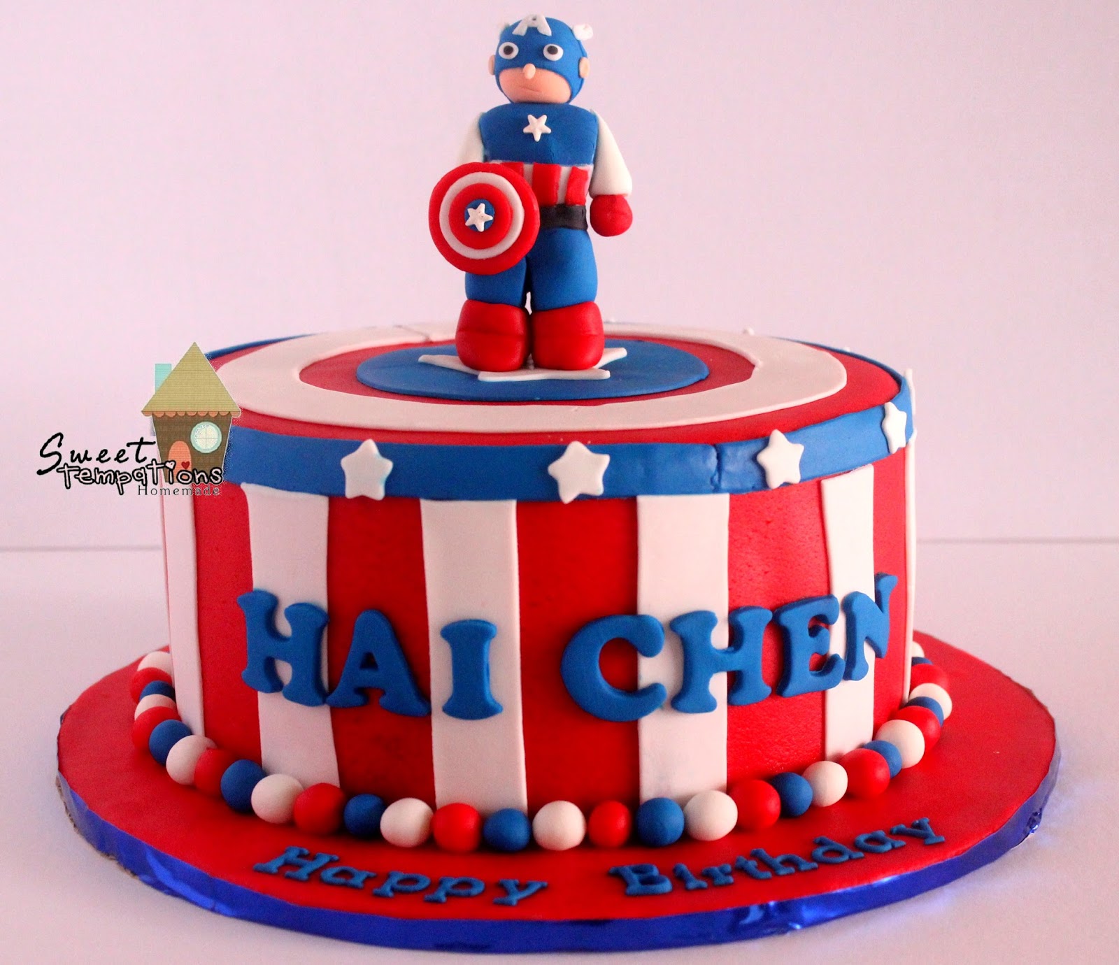 Sweet Temptations Homemade Cakes & Pastry: Avengers Captain America Cake