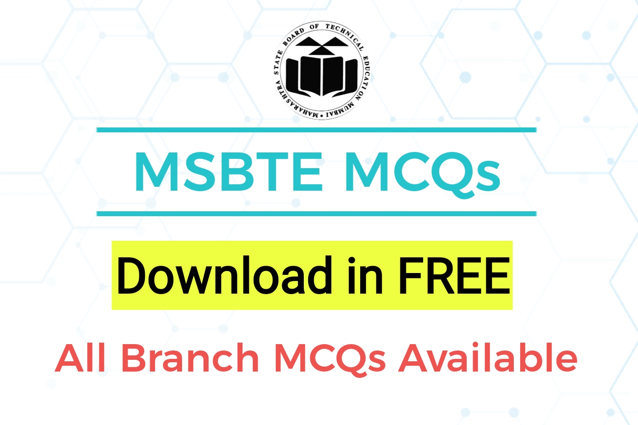 MSBTE MCQs | MSBTE I Scheme Diploma All Branch MCQs with Answer ...