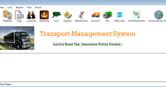 Transportation Management System in Vb.net with source code