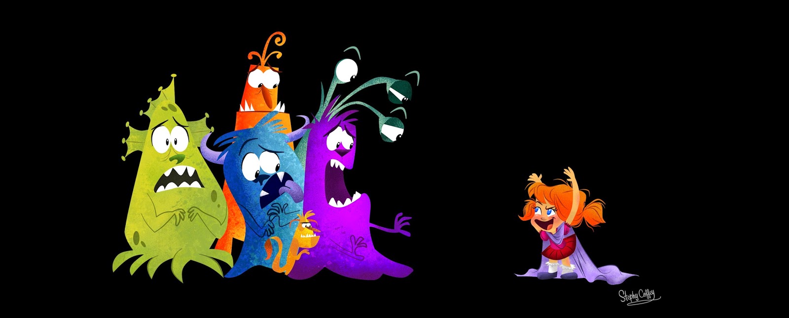 Stephy Coffey's Art: Ahh Monsters