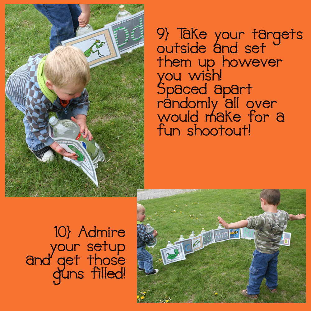 Capital B: Water Gun Targets!