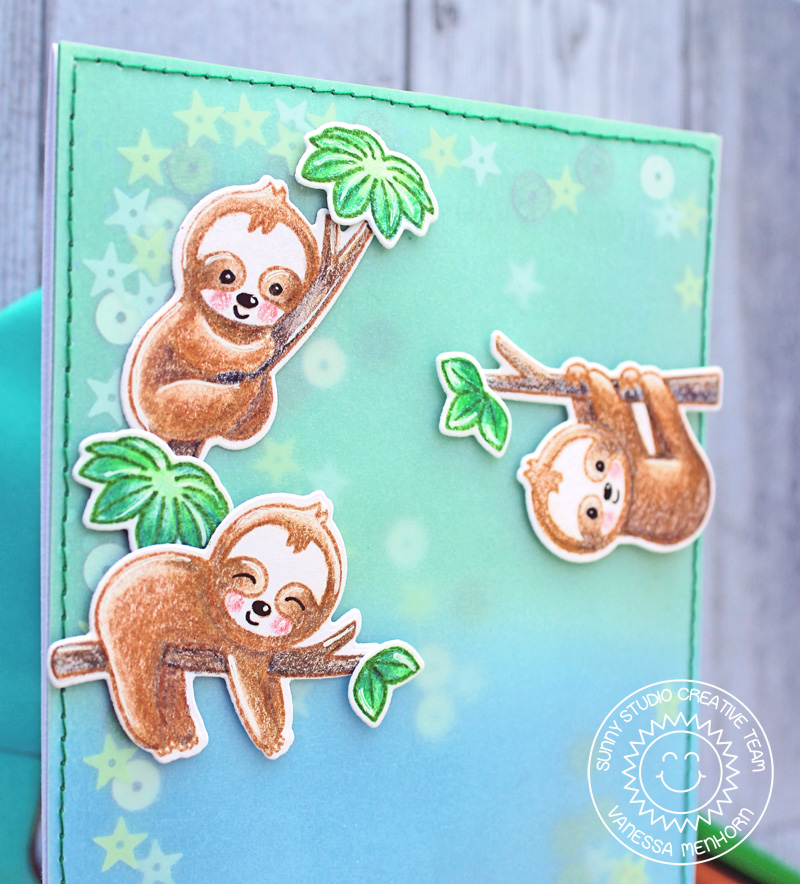 Sunny Studio: Silly Sloths Cards with Vanessa and Anja