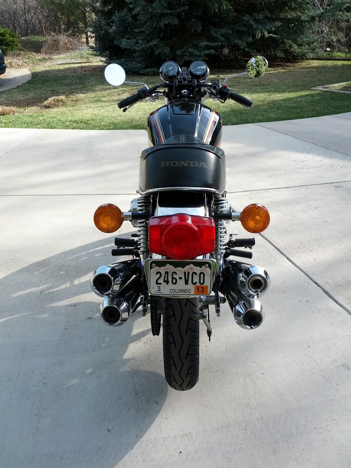 '77 HONDA CB750: Rr Fender Mod