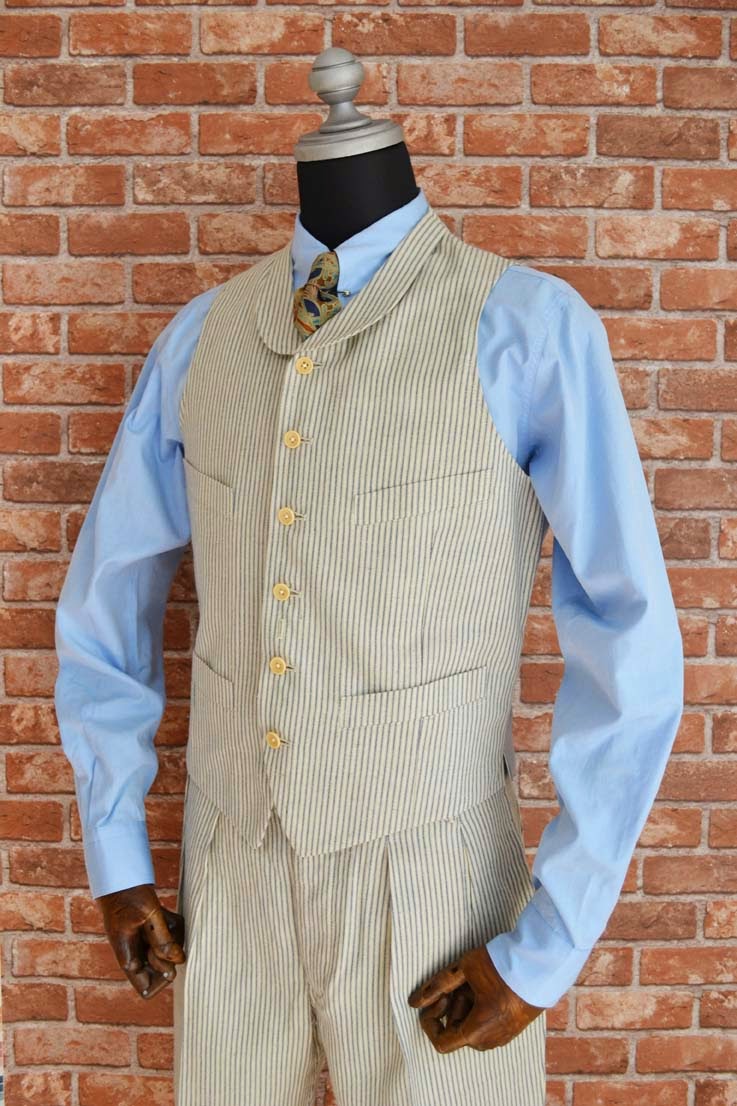 ADJUSTABLE COSTUME: 30's Style Pinchback Summer 3P Suit