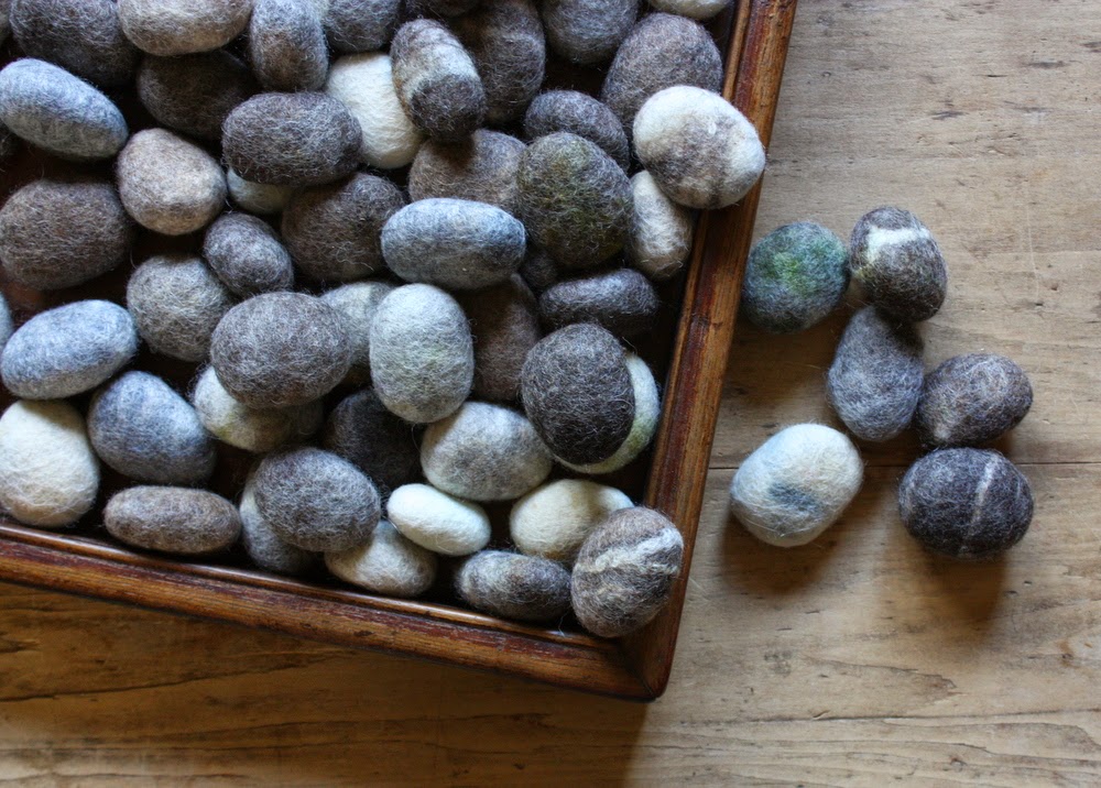 lil fish studios: how to make a solid wool felted stone