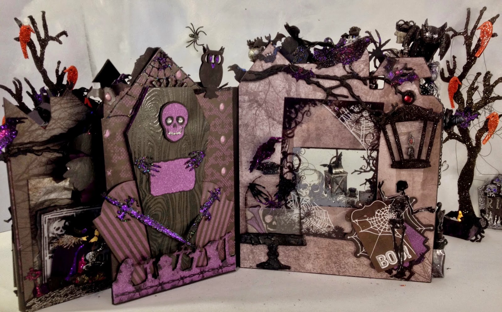 Recollections spooky castle Halloween mini album | annes papercreations ...