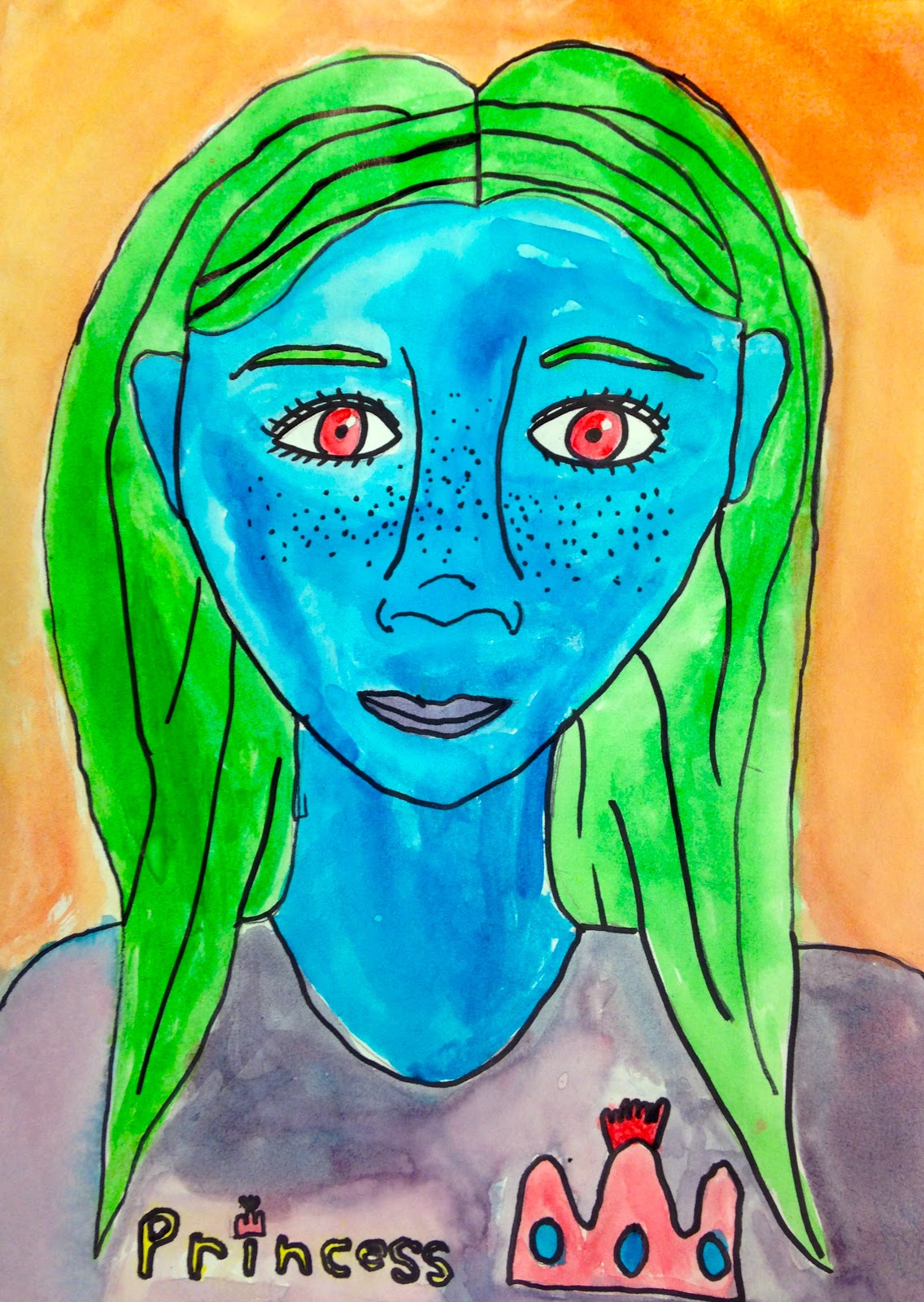 Sand Creek Star Gallery: 5th Grade Pop Art Self Portraits!