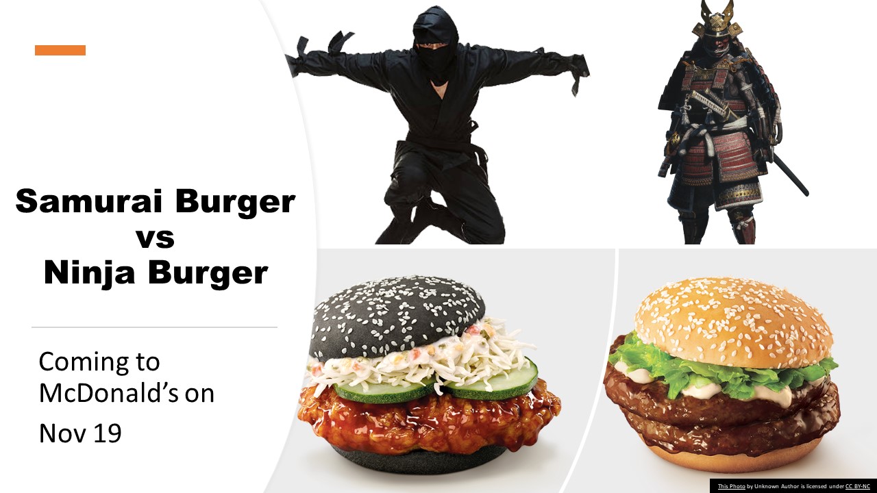 McDonald's Japan Offering : Samurai Burger , Ninja Burger, Seaweed ...