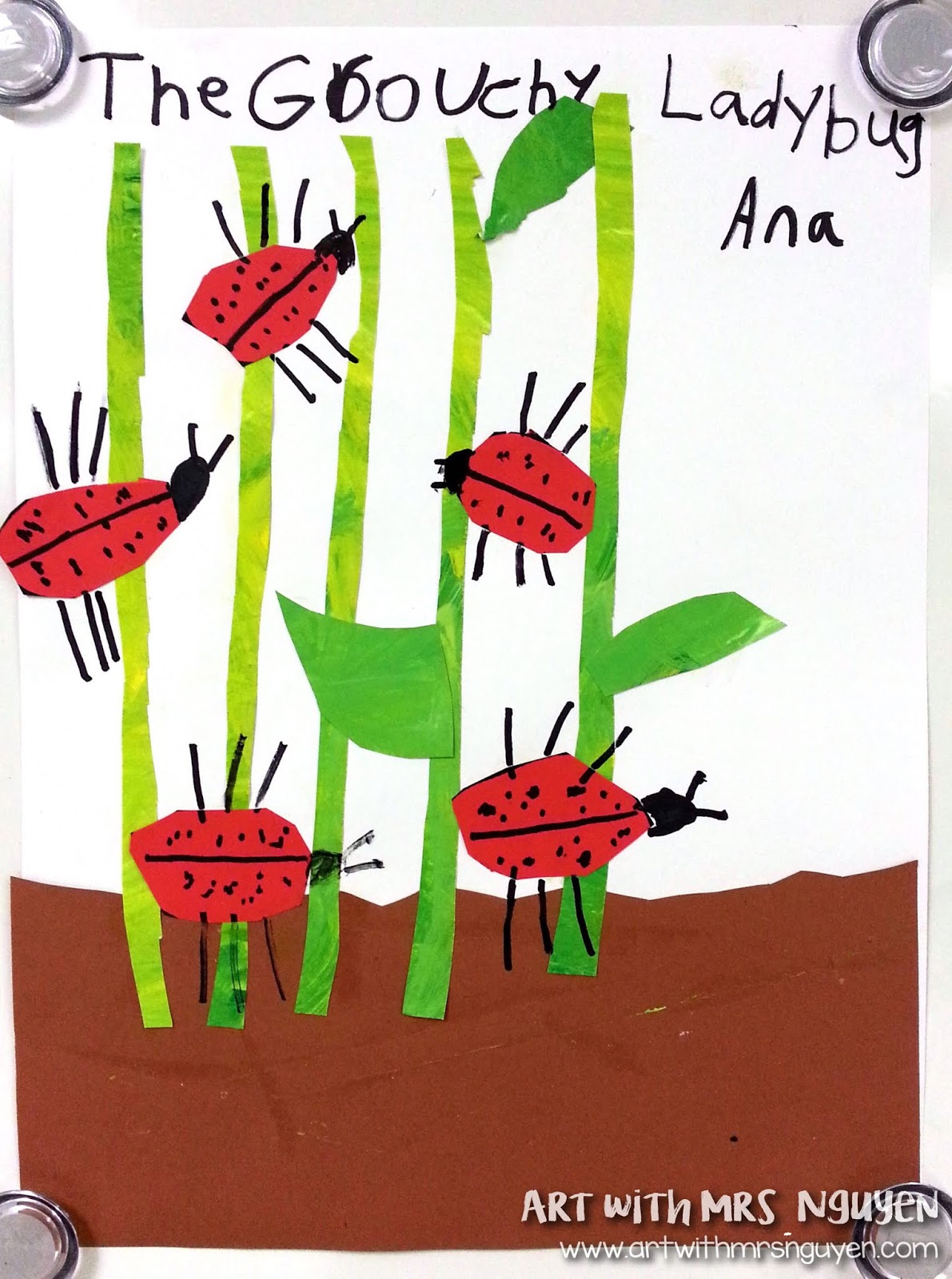 The Grouchy Ladybug Collage (K) | Art with Mrs. Nguyen