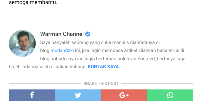 Cara Menampilkan Profil Admin/Penulis di Bawah Postingan Blog ...