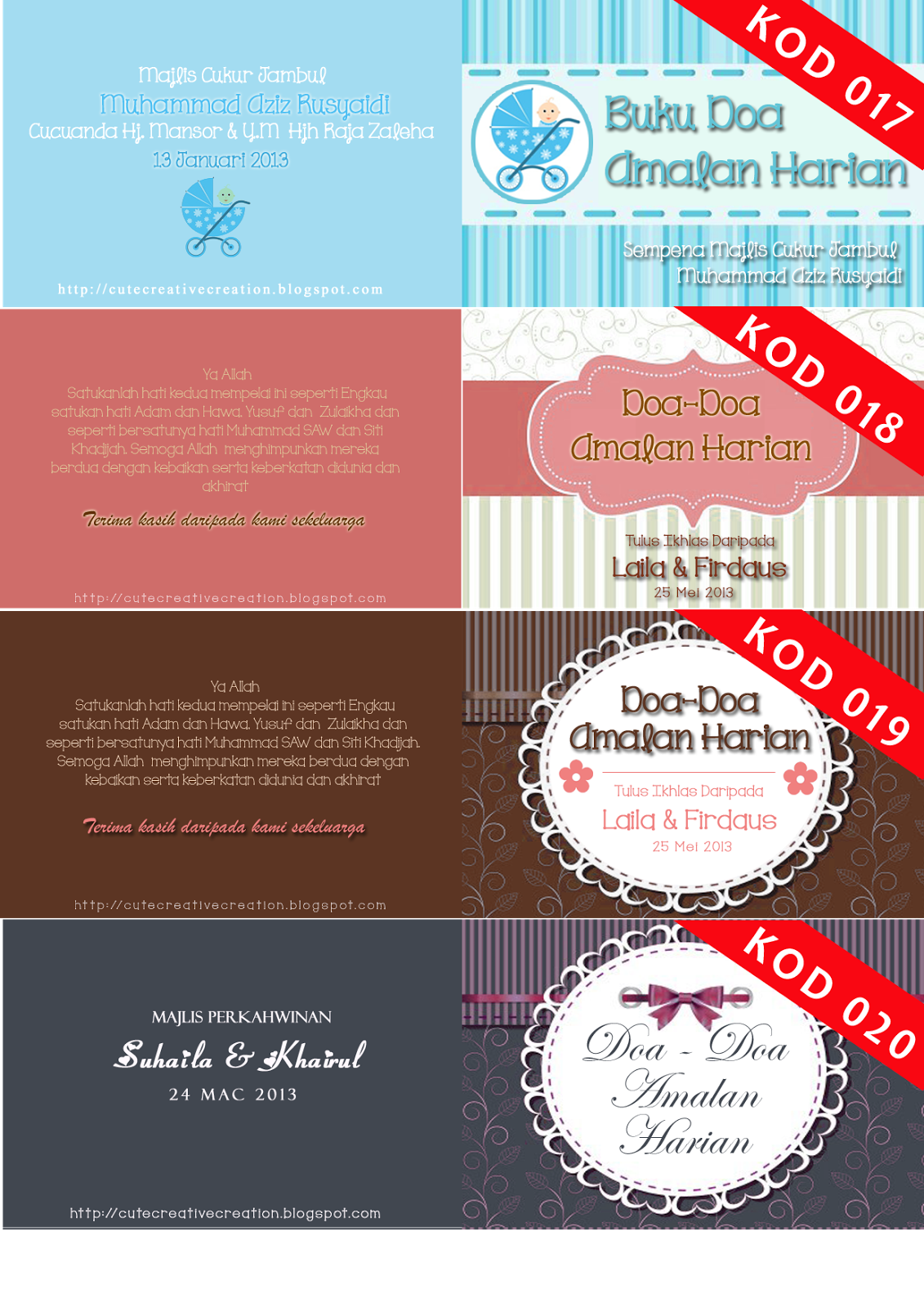 Design Cover Buku Doa 2013