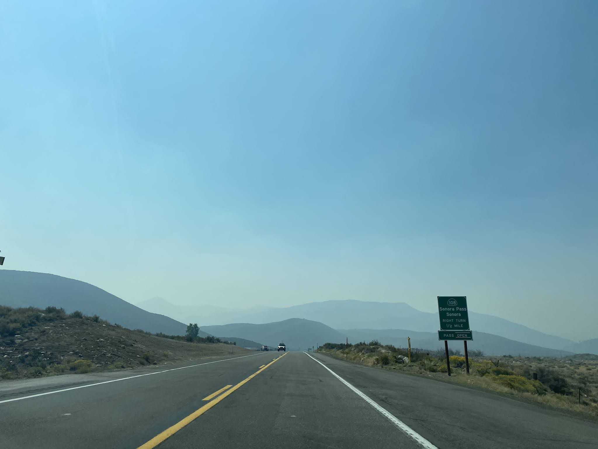 Trans-Sierra Highways; California State Route 108 over Sonora Pass