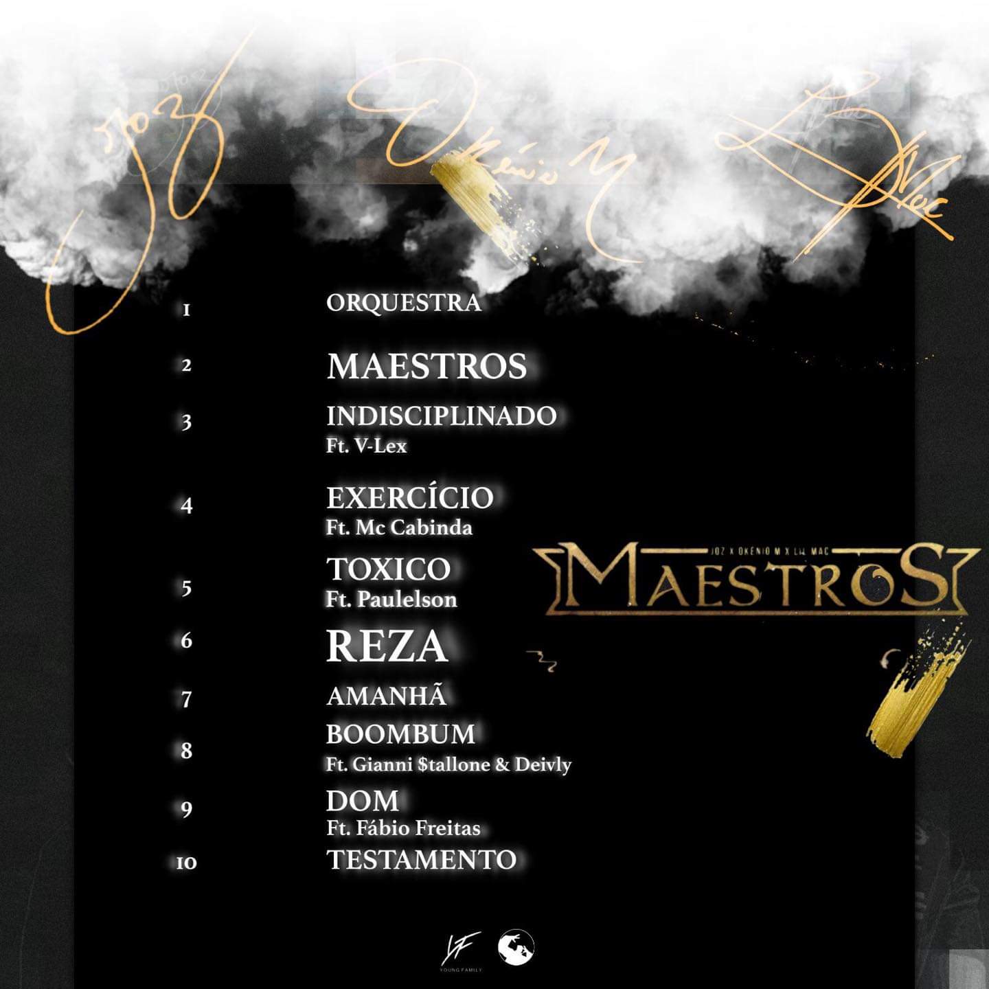 Joz x Okénio M x LIL Mac - Maestros (Álbum) Joz x Okénio M x LIL Mac - Maestros (Álbum)