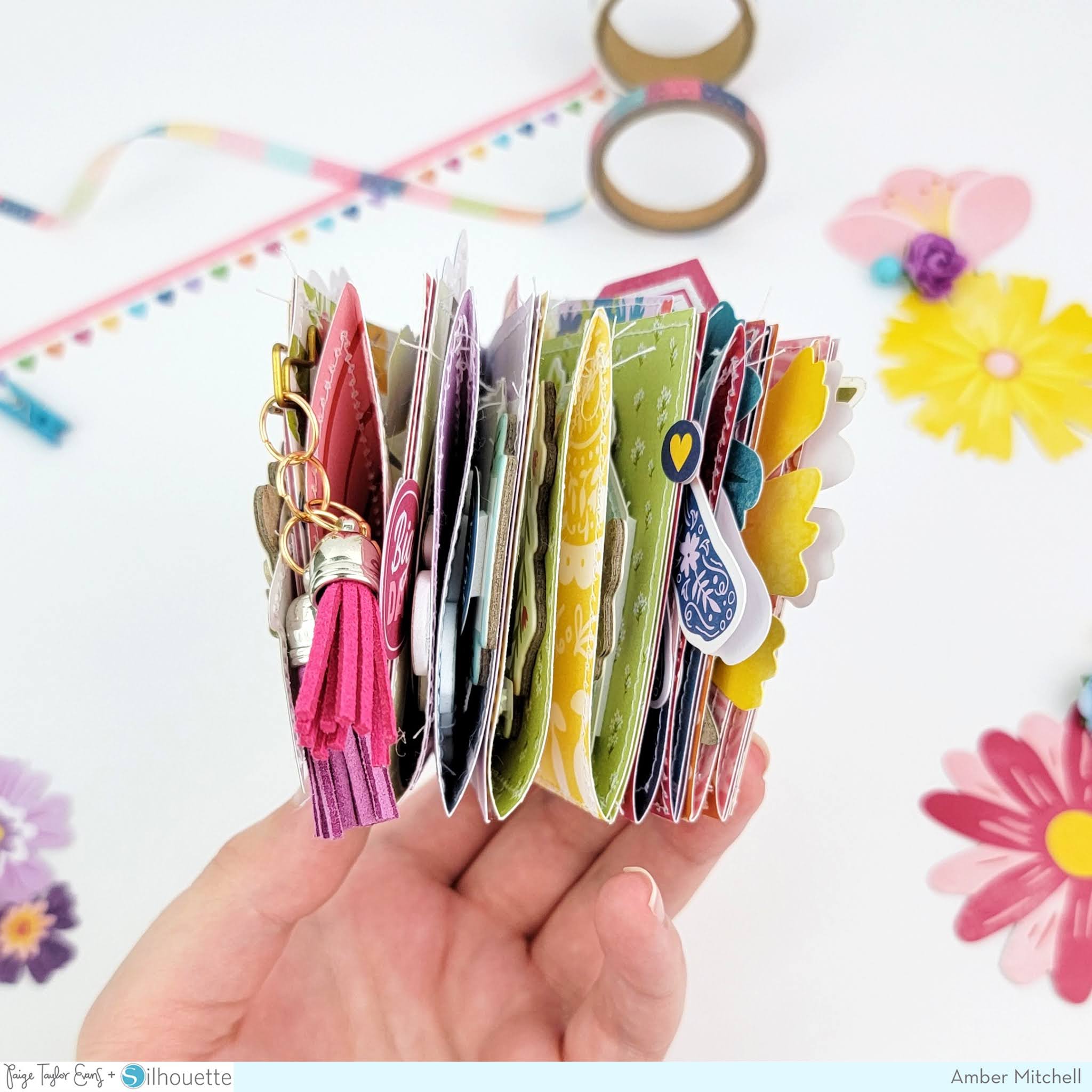 Folded Square with Wonders Mini Album by Amber Mitchell | Paige Taylor ...