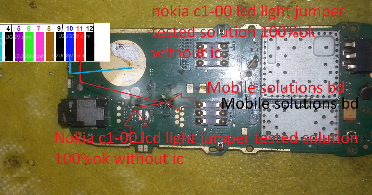 Mobile Solutions BD 2017: nokia c1-00 lcd light jumper tested solution ...