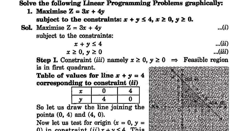 Linear programming class 12 math - Studypur
