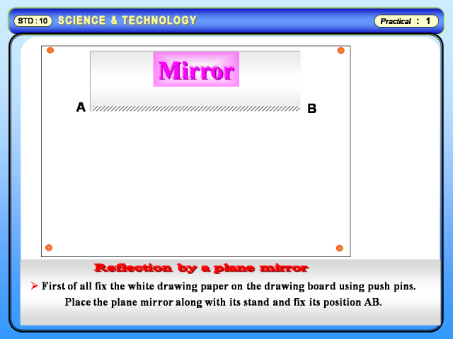 Physics Learn: . TO VERIFY THE LAWS OF REFLECTION USING A PLANE MIRROR ...