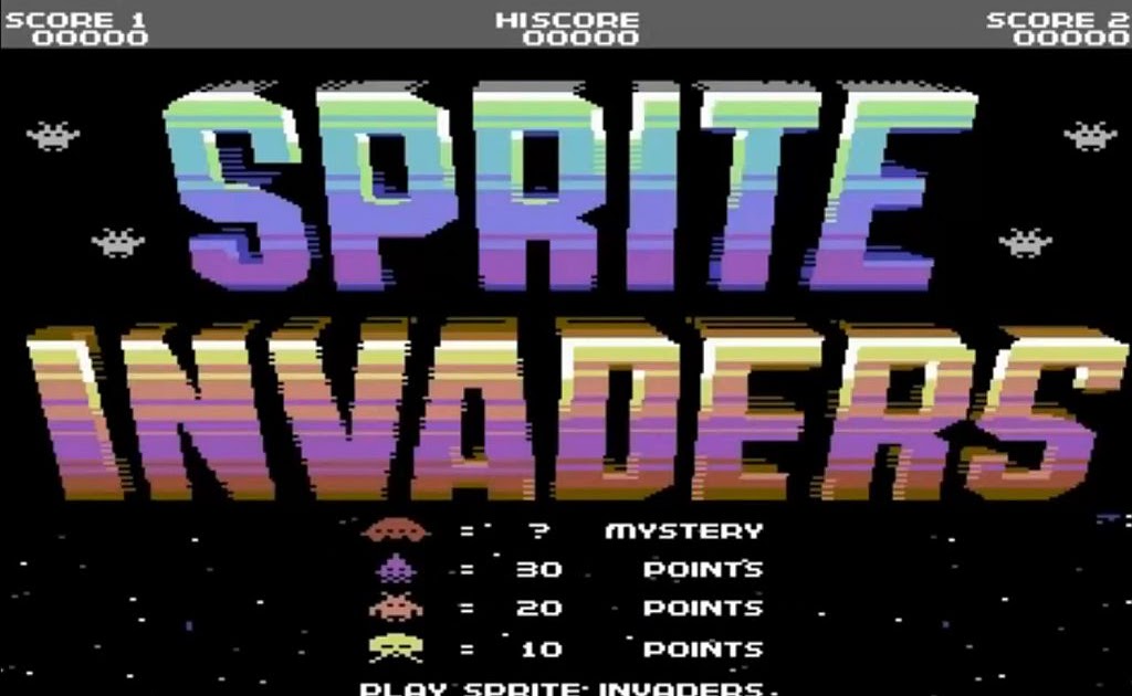 Indie Retro News: Sprite Invaders - A great C64 Space Invaders game ...