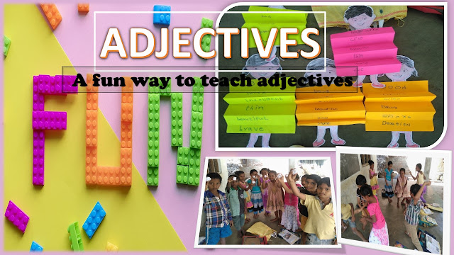 A fun way to teach adjectives - Language and Craft activity.