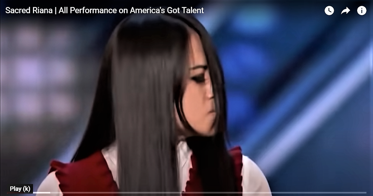 Under The Angsana Tree: The Sacred Riana: America's Got Talent