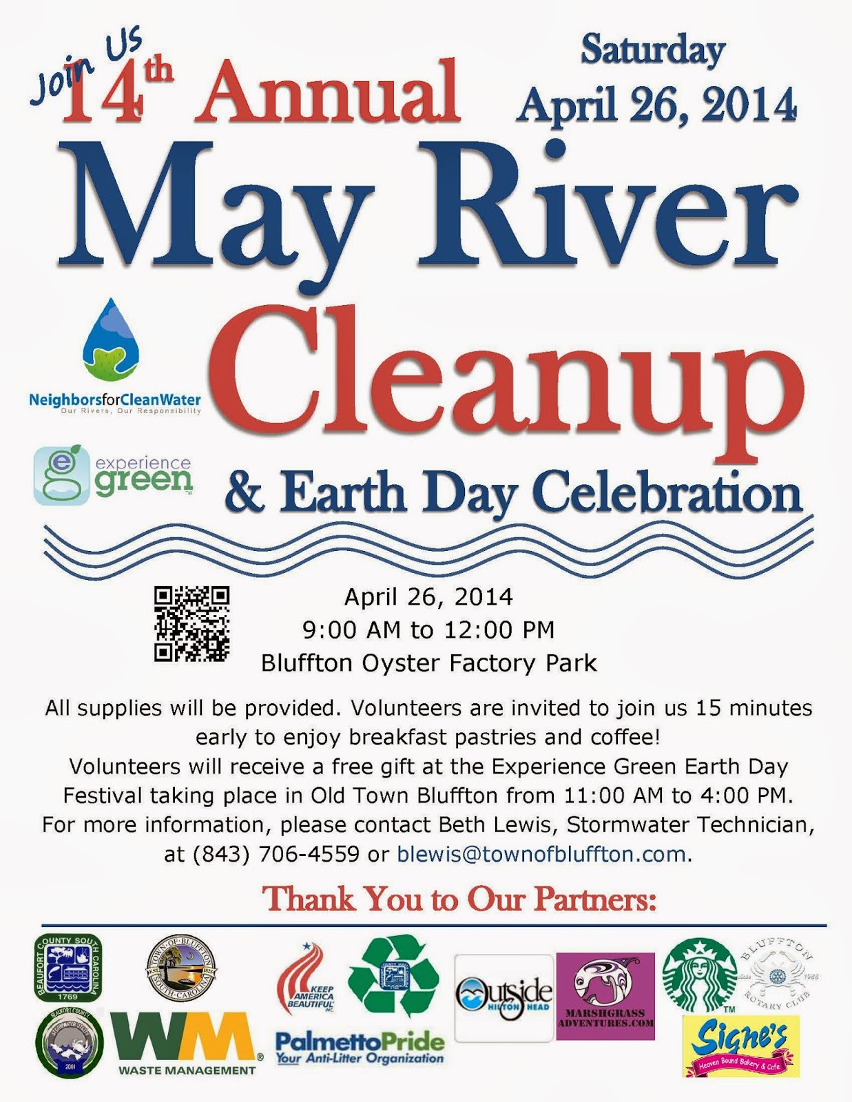 Neighbors for Clean Water: 14th Annual May River Cleanup and Earth Day ...