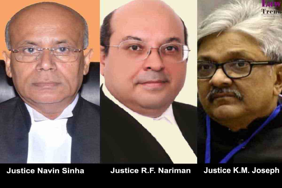 Justice Nariman overrules the judgment of two Judge bench in his own case.