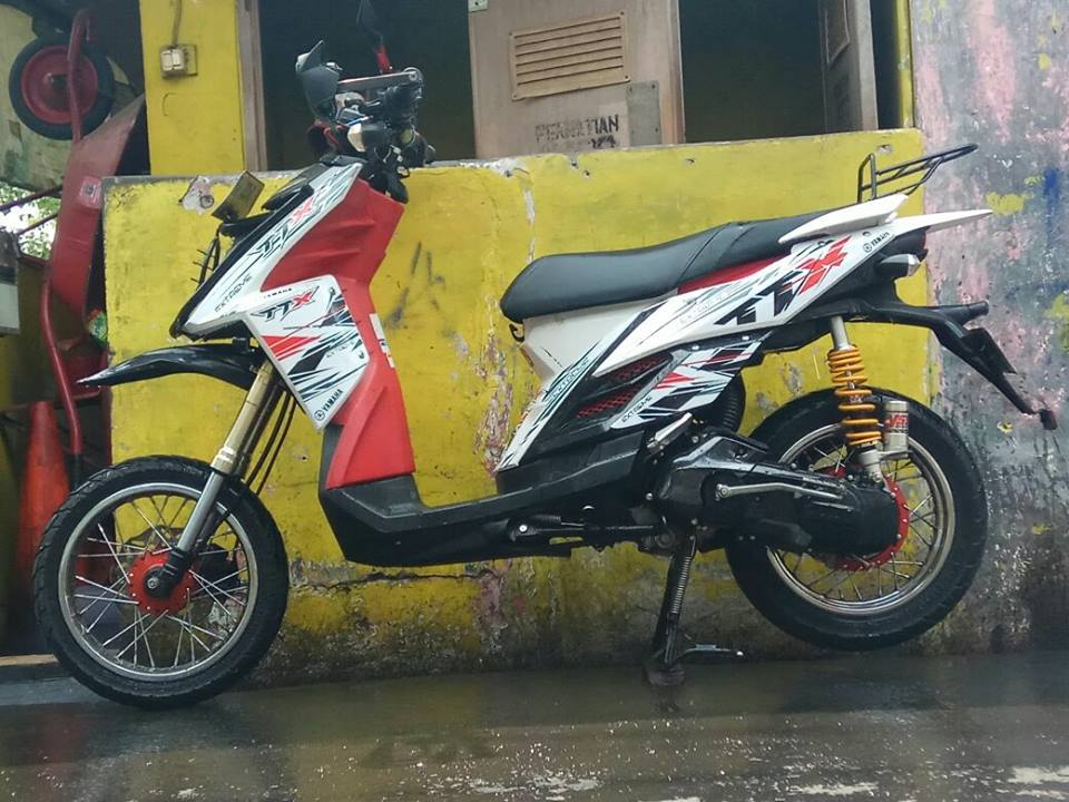 30 Gambar Modifikasi X Ride Ala Supermoto Paling Tangguh