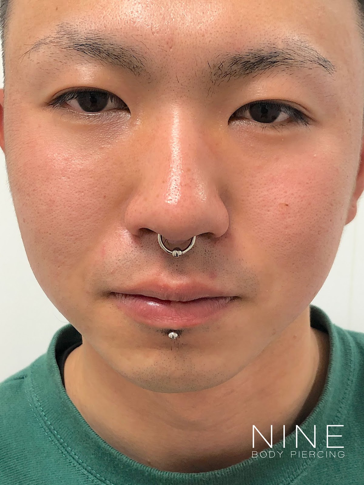 NINE BODY PIERCING BLOG: Septum with Anatometal Captive Bead Ring!!! セプタム